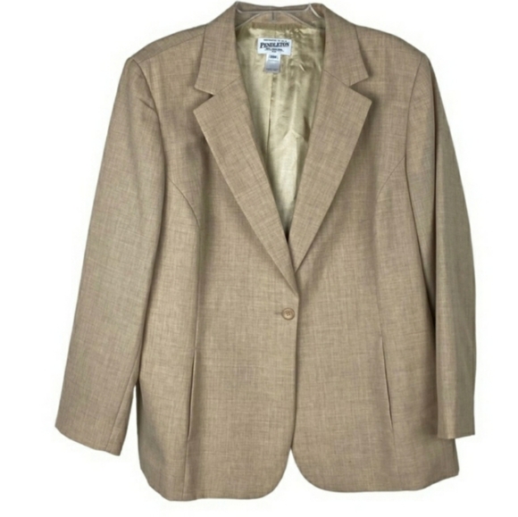 Pendleton | Jackets & Coats | Pendleton Womans Size 2w Lightweight Wool ...